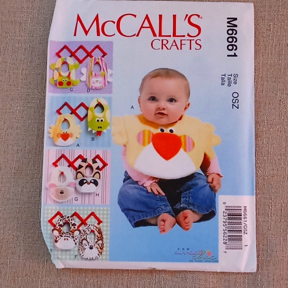 McCall's | Office | Cute Baby Bibs Pattern Mccalls New Never Used ...